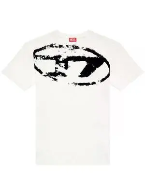 DIESEL® Logo-print T-shirt Neutrals