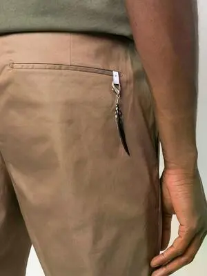 PT TORINO Cropped Slim-fit Chinos - Brown