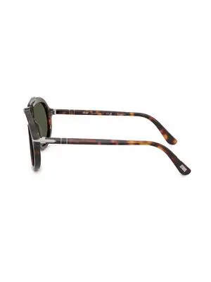 Persol Aviator Sunglasses With Tortoiseshell Effect - Brown