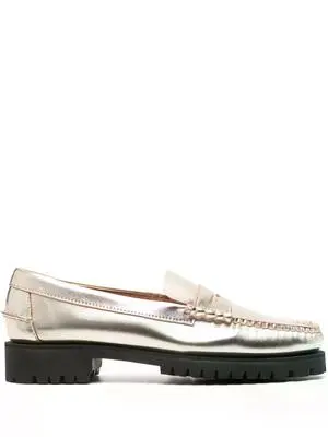 SEBAGO Dan 20mm Metallic Leather Loafers