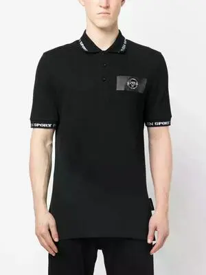 PLEIN SPORT Logo-patch Short-sleeved Polo Shirt