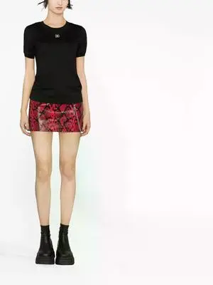 Dolce & Gabbana Crystal-embellished Round-neck T-shirt - Black