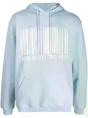 VTMNTS Big Barcode Cotton-blend Hoodie