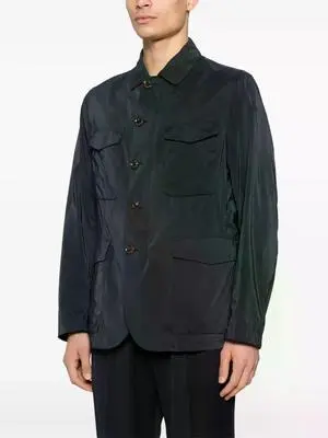 MONTECORE Classic-collar Shirt Jacket - Blue