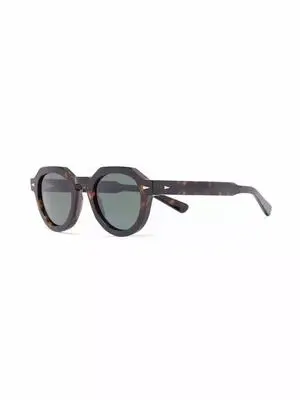 AHLEM Tortoiseshell-effect Round Frame Sunglasses