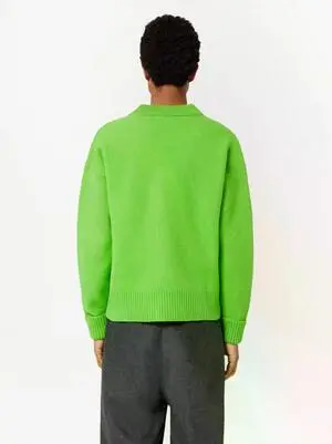 AMI Paris De Coeur Wool Cardigan