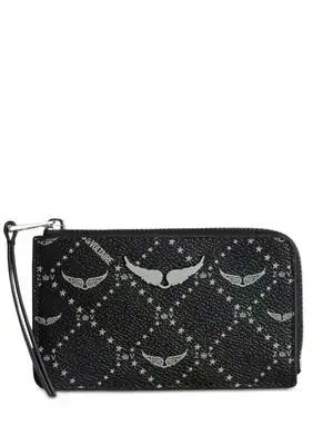 Zadig&Voltaire Zv Monogram Card Holder - Black