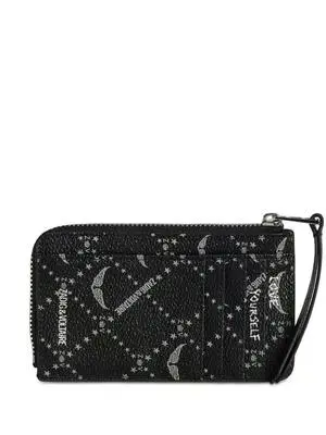 Zadig&Voltaire Zv Monogram Card Holder - Black