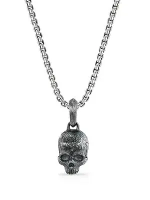 David Yurman Sterling Memento Mori Skull Amulet