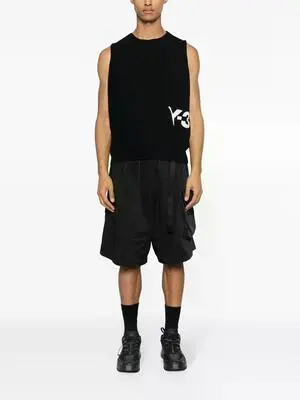 Y3 Logo-intarsia Vest
