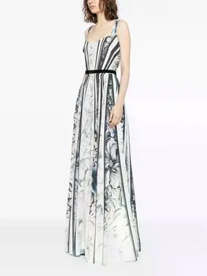 SAIID KOBEISY Graphic-print Gown