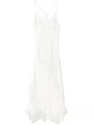 TWINSET Satin Slip Maxi Dress - Neutrals