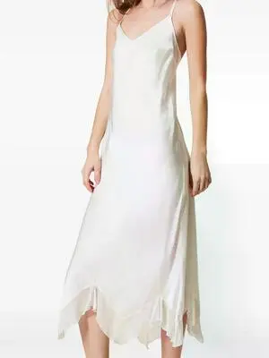 TWINSET Satin Slip Maxi Dress