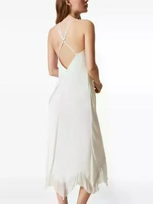 TWINSET Satin Slip Maxi Dress