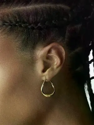 DINNY HALL Wave Hoop Earrings - Gold