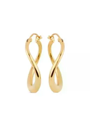 DINNY HALL Wave Hoop Earrings Yellow