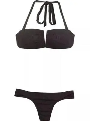 AMIR SLAMA 8360 Poa Elastodiene Bikini - Black