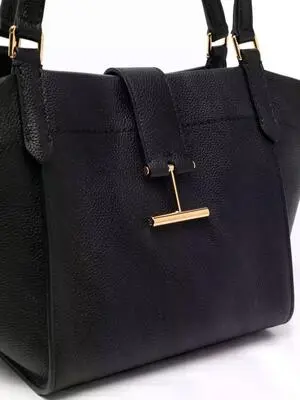 TOM FORD Tara Leather Tote Bag - Black