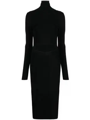 Gauge81 Suno Roll-neck Maxi Dress - Black