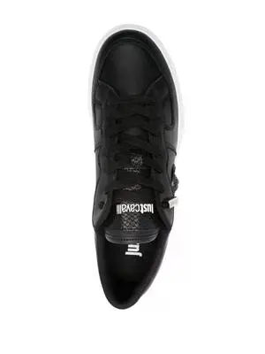 Just Cavalli Logo-patch Leather Sneakers