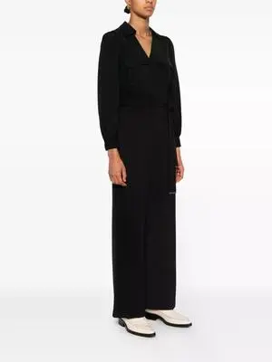 Dkny Bishop Sleeve Belted Jumpsuit