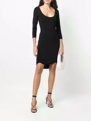 Dsquared2 Fitted Three-quarter Sleeve Dress