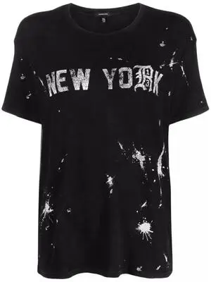 R13 Paint-splatter T-shirt