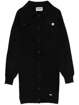 Moschino Knitted Mini Dress - Black