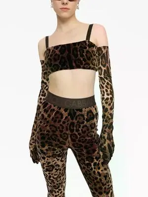 Dolce & Gabbana Leopard-print Sleeveless Crop Top