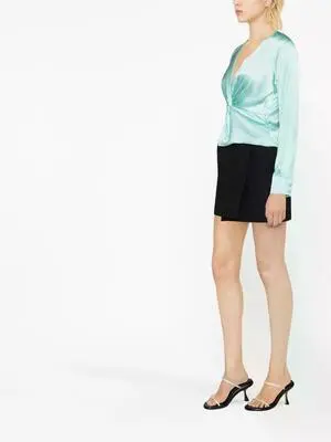 Pinko Twist-detail Silk Blouse