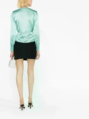 Pinko Twist-detail Silk Blouse