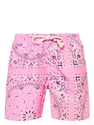 MC2 SAINT BARTH Bandana-print Swim Shorts - Pink