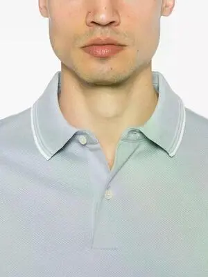 BOSS Textured Polo Shirt - Blue