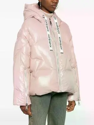 Khrisjoy Shiny Puffer Jacket - Pink