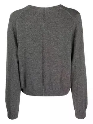 Chinti & Parker V-neck Cropped Wool Cardigan