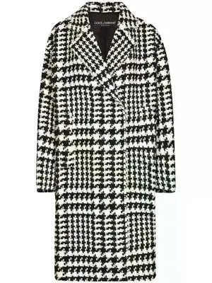 Dolce & Gabbana Houndstooth Pattern Coat