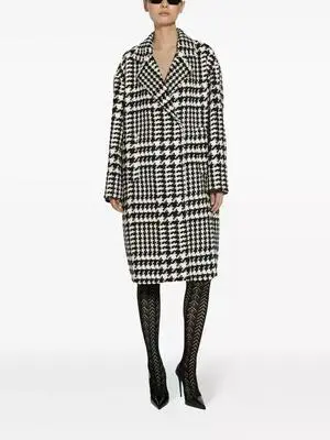 Dolce & Gabbana Houndstooth Pattern Coat