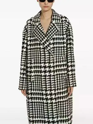 Dolce & Gabbana Houndstooth Pattern Coat