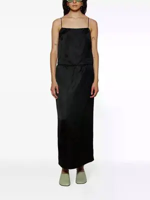 Wardrobe.NYC Sleeveless Satin Top