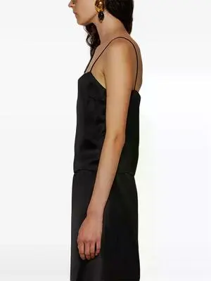 Wardrobe.NYC Sleeveless Satin Top