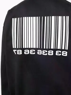 VTMNTS Bar-code Print Sweatshirt