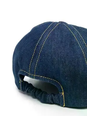 PATOU Logo-embroidered Denim Cap