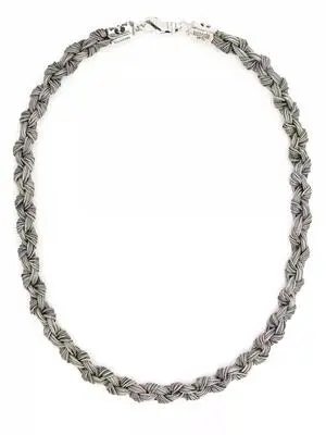 Emanuele Bicocchi Braided Knot Necklace - Silver