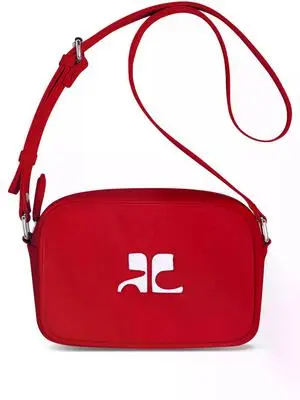 COURREGES Reedition Leather Camera Bag - Red