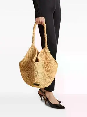 Khaite Medium Lotus Raffia Tote Bag