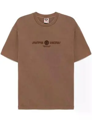 AAPE BY *A BATHING APE Logo Embroidered T-shirt
