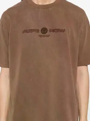 AAPE BY *A BATHING APE Logo Embroidered T-shirt