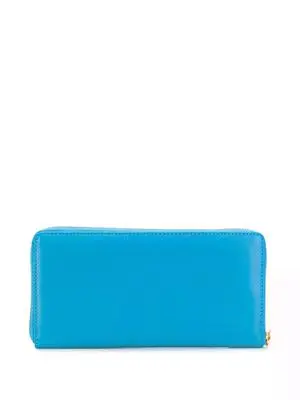 Comme Des Garçons Zip-around Leather Wallet - Blue