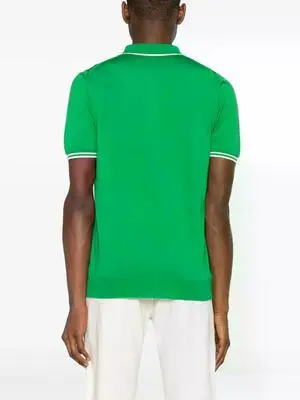 Kiton Striped-edge Cotton Polo Shirt