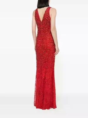 Jenny Packham Libra Crystal Embellished Satin Gown